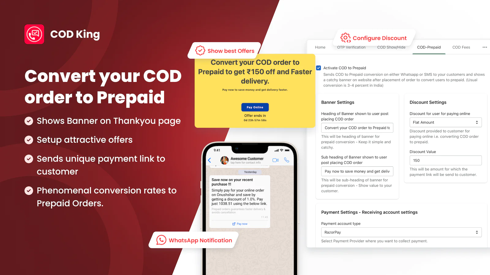 COD King‑COD Fees & OTP Verify Shopify App | Reviews [Aug 2024]